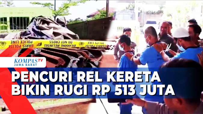 Komplotan Pencuri Rel Kereta Api Ditangkap