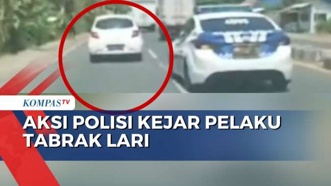 Aksi Polisi di Pekalongan Kejar Pelaku Tabrak Lari