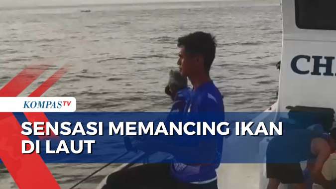 Penuh Sensasi, Memancing Ikan di Laut Lepas Lebih Seru!