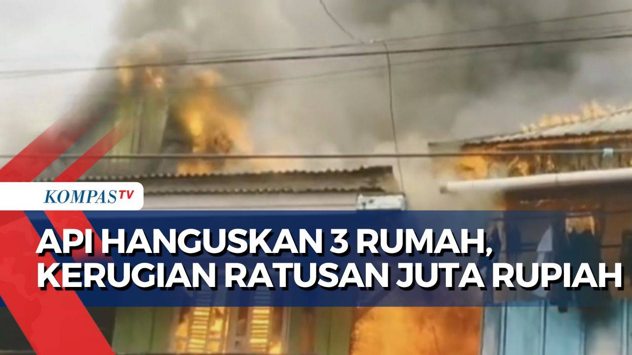 Video: Kebakaran Rumah Kawasan Padat Penduduk di Muna, 3 Rumah Hangus Taksir Kerugian Jutaan Rupiah