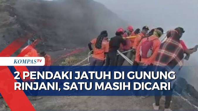 Pencarian Satu Pendaki Jatuh di Gunung Rinjani, Tim Penyelamat Turun ke Jurang