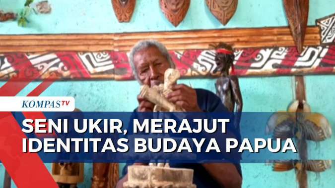 Kreatif! Seniman di Sorong Papua Kembangkan Seni Ukir Kayu Tradisional