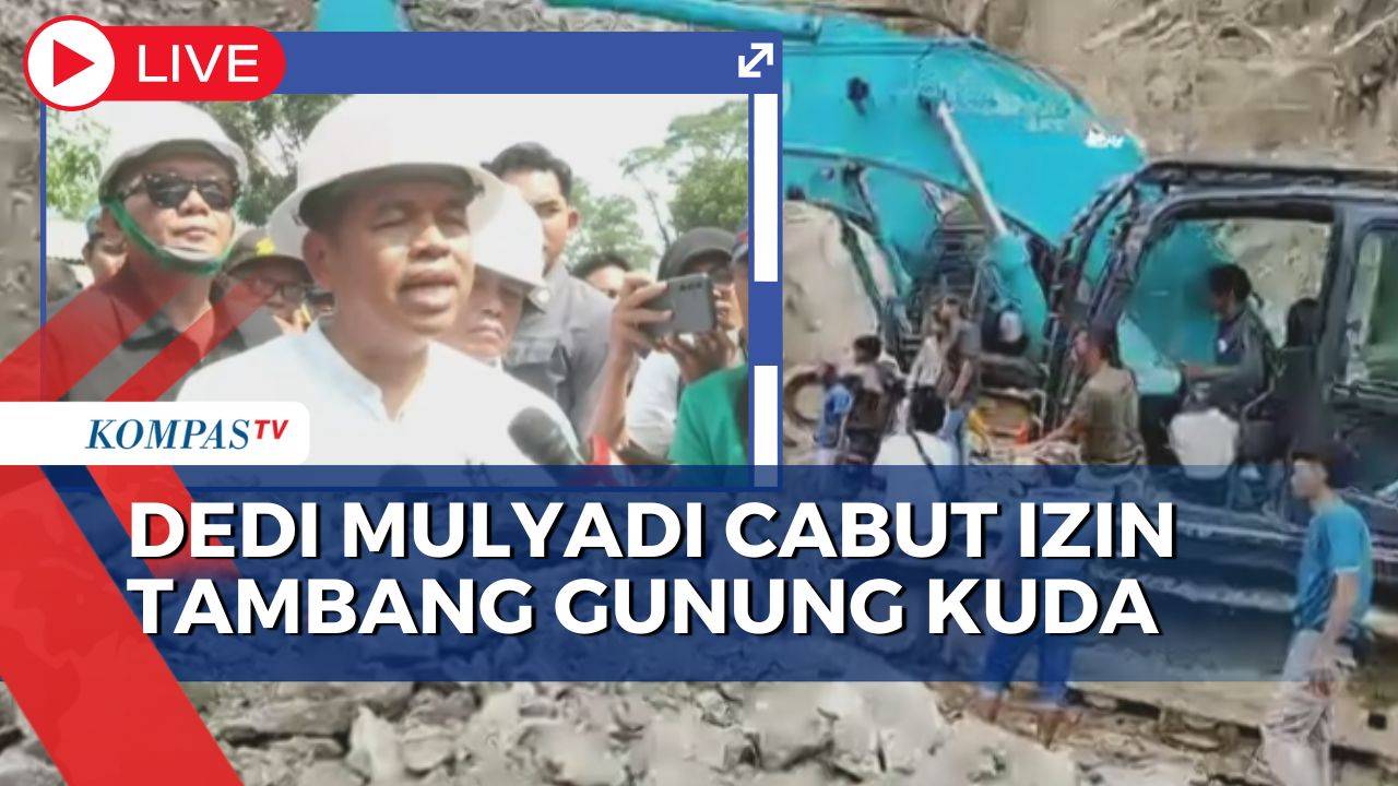 Video: Cek Lokasi Longsor Tambang, Dedi Mulyadi: Izin Tambang di Gunung Kuda Sudah Dicabut