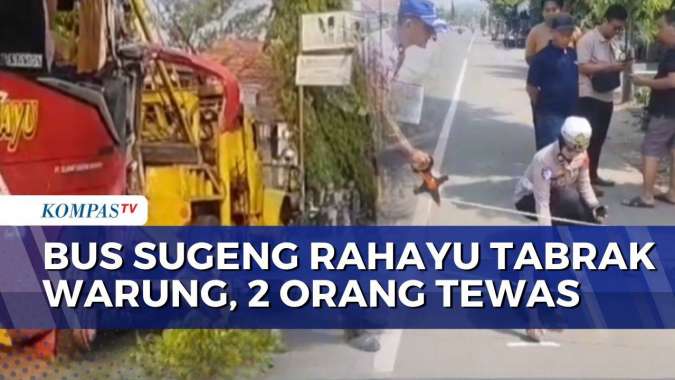 Bus Sugeng Rahayu Tabrak Warung di Banyumas, Sopir dan Pemilik Warung ...
