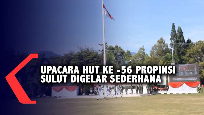 Upacara Hut Ke -56 Propinsi Sulut Digelar Sederhana