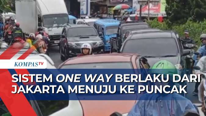 Long Weekend , Polisi Berlakukan Satu Arah Jakarta Menuju ke Puncak