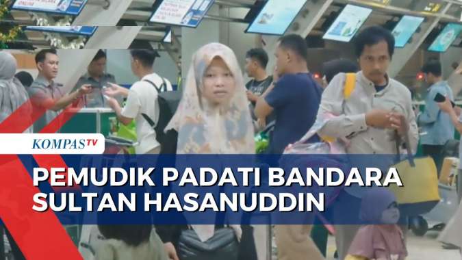 Jumlah Lonjakan Pemudik yang Berangkat dari Bandara Sultan Hasanuddin saat Arus Balik