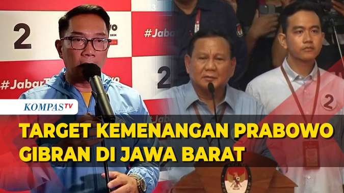 Ridwan Kamil Targetkan Prabowo-Gibran Menang 60 Persen di Jabar