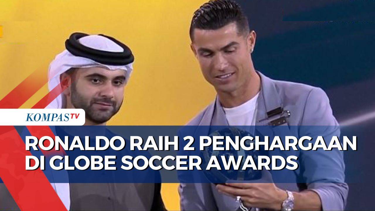 Video: Cristiano Ronaldo Raih 2 Penghargaan dalam Acara Globe Soccer Awards Edisi ke-15