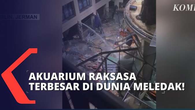 Akuarium Raksasa Besar Setinggi 25 Meter di Berlin Meledak!