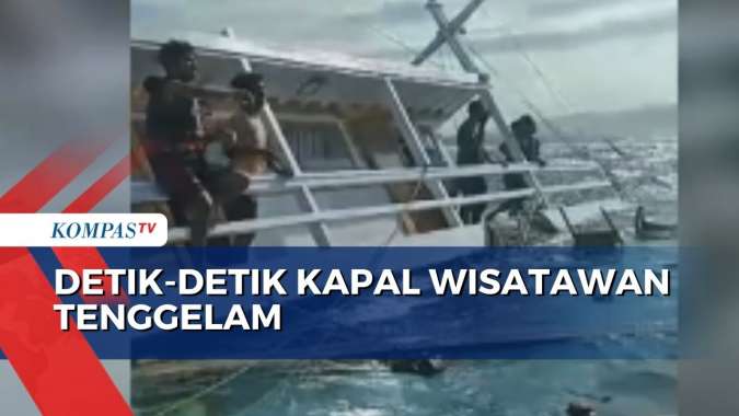 Kapal Wisatawan Tenggelam di Labuan Bajo, Semua Penumpang Selamat!
