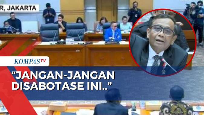 Diinterupsi karena Mic Mati, Mahfud MD: Jangan-Jangan Disabotase