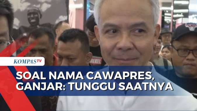 Begini Respon Ganjar Pranowo saat Ditanya Nama Cawapres di Pilpres
