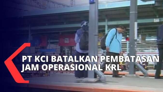 Jam Operasional KRL Kembali Normal