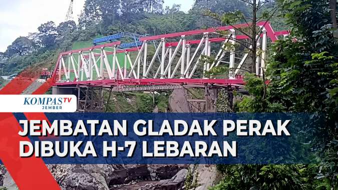 Jembatan Gladak Perak Lumajang Mulai Dioperasikan H-7 Lebaran