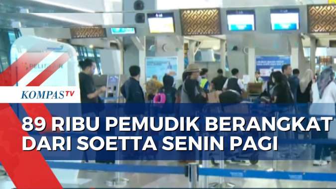 Puncak Arus Mudik Sudah Lewat di Bandara Soetta, Antrean Pemudik Masih Terlihat