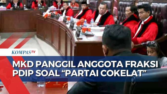MKD Sidang Anggota DPR Fraksi PDIP Yulius Setiarto Soal 'Partai Cokelat'