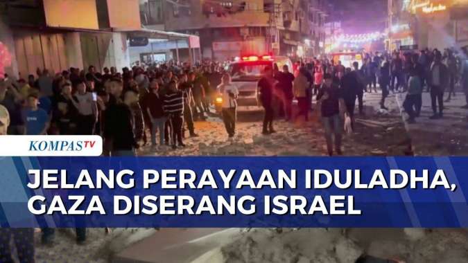 Kota Gaza Digempur Israel Jelang Iduladha, 3 Orang Tewas dan 12 Lainnya ...