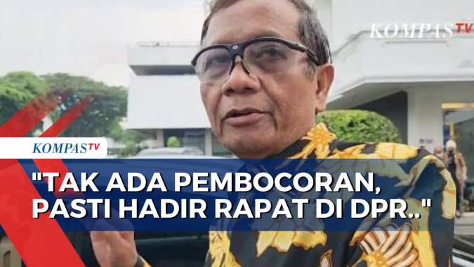 Mahfud MD Pastikan Datang ke Rapat di DPR, Jelaskan dan Rinci Transaksi Janggal Rp 349 T