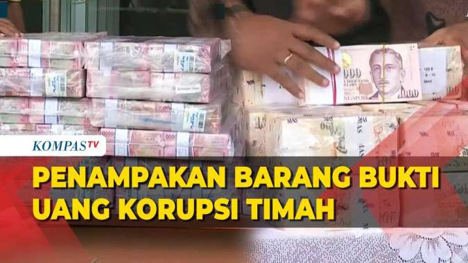 Penampakan Barang Bukti Segepok Uang dan Tas Mewah Dugaan Korupsi Timah ...