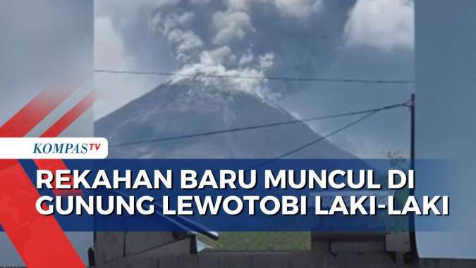 Penyebab Terbentuknya Rekahan Baru di Gunung Lewotobi Laki-laki