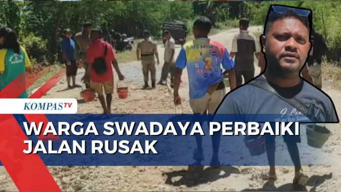 Jalanan Rusak Tak Kunjung Diperbaiki, Warga Swadaya Sebagai Bentuk ...