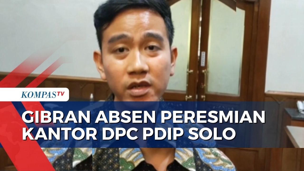 Video: Tak Hadir di Peresmian Kantor DPC PDIP di Solo, Gibran: Sudah Izin
