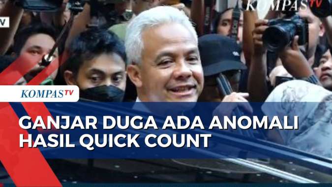 Ganjar Duga Ada Anomali di Hasil Quick Count Antara Pilpres dan Pileg