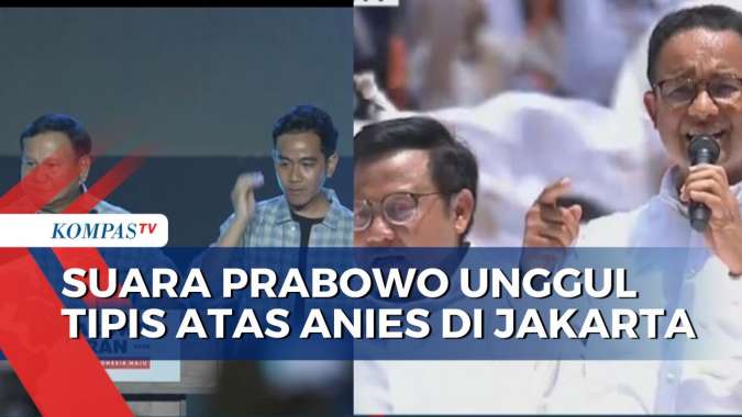 Hasil Rekapitulasi KPU DKI: Prabowo-Gibran Unggul Tipis dari Anies-Muhaimin