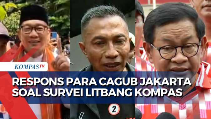 Lengkap! Ragam Respons RK, Dharma, Pramono soal Hasil Survei Litbang Kompas di Pilkada Jakarta 2024