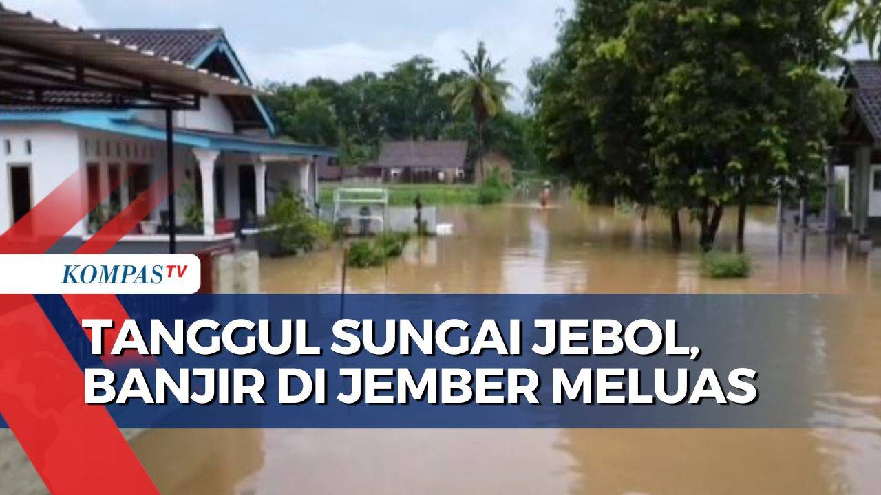Video: Banjir di Jember Makin Meluas Akibat Jebolnya Tanggul Sungai