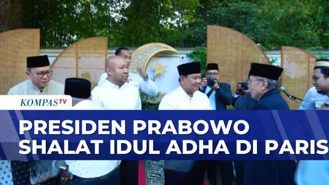 Prabowo Subianto Salat Idul Adha 1447 H di Perancis, Didampingi ...