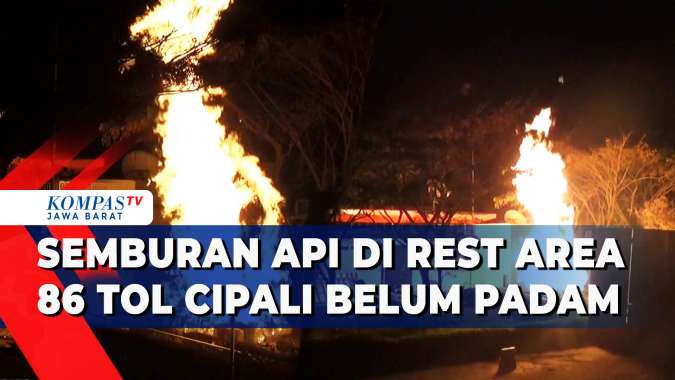 Masih Pemadaman, Rest Area Km 86 Tutup Sementara