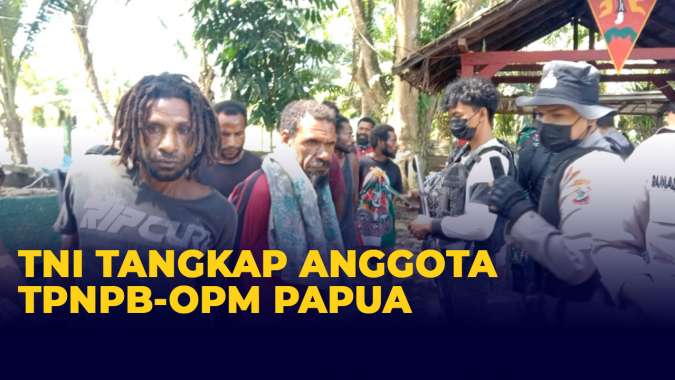 TNI Tangkap 9 Anggota TPNPB-OPM di Keerom Papua