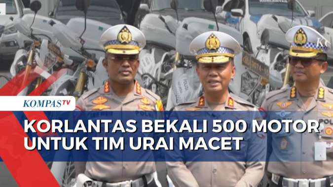 Korlantas Polri Fasilitasi 500 Motor untuk Tim Urai Kemacetan Amankan Arus Mudik