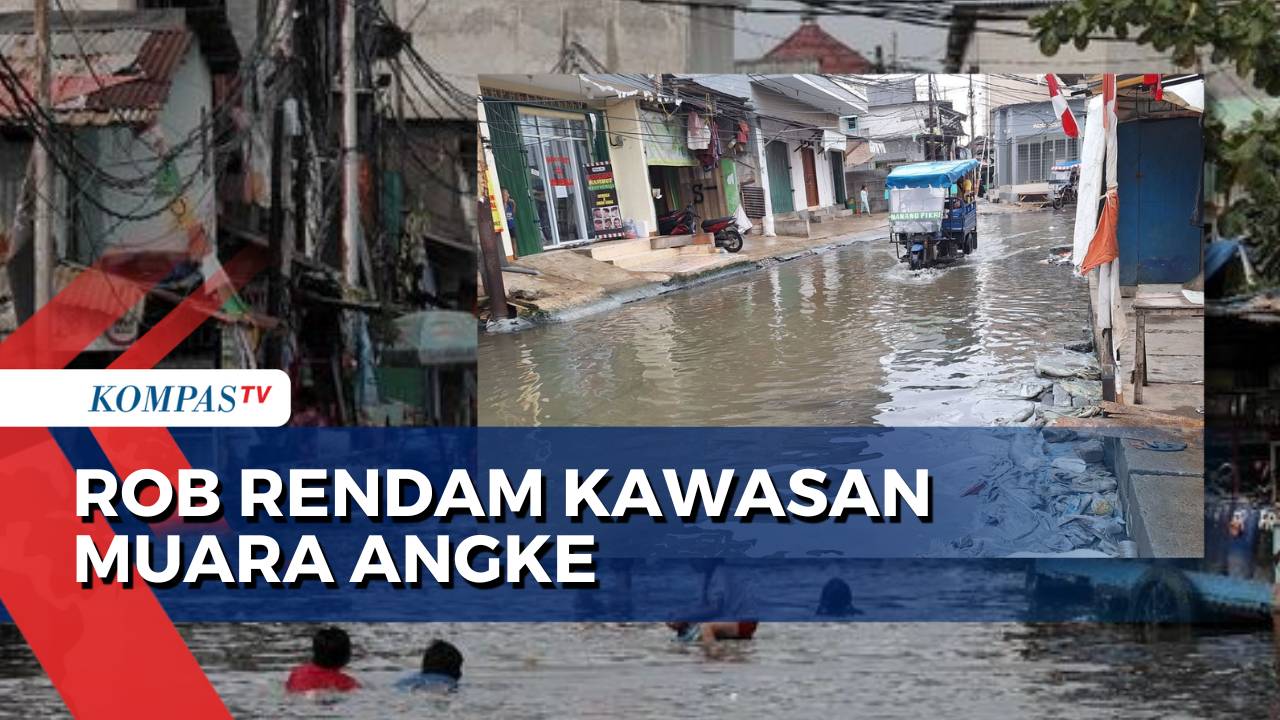 Video: Banjir Rob Masih Rendam Kawasan Muara Angke Jakut, Warga Sulit Beraktivitas