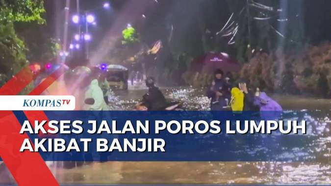 Banjir Melanda 14 Kecamatan di Maros, Akses Jalan Poros Antar Provinsi Lumpuh