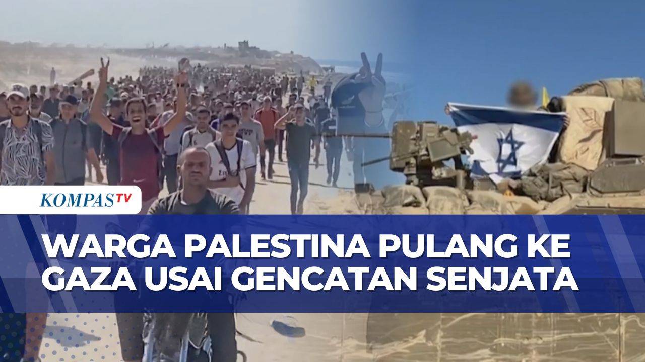 Video: Warga Palestina Mulai Kembali ke Gaza, Israel Tarik Pasukan ke ...