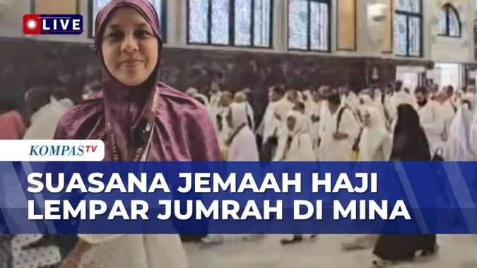 Terbaru! Suasana Jemaah Mulai Lempar Jumrah di Mina Rampungkan Seluruh ...